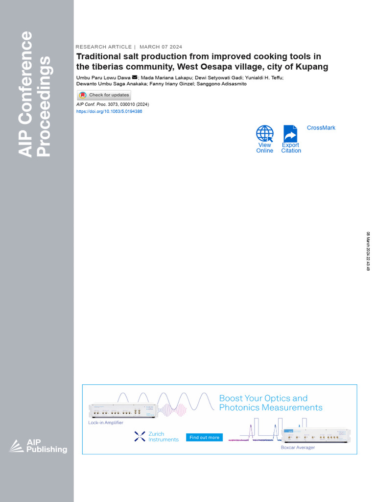 Dawa Et Al. 2024 Copy of AIP Scopus Traditional Salt Production From ...