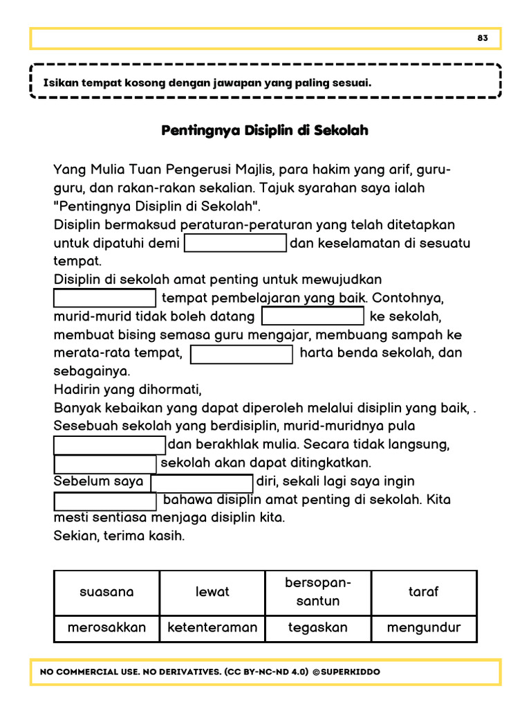 Karangan Berformat Tahap 2 | PDF