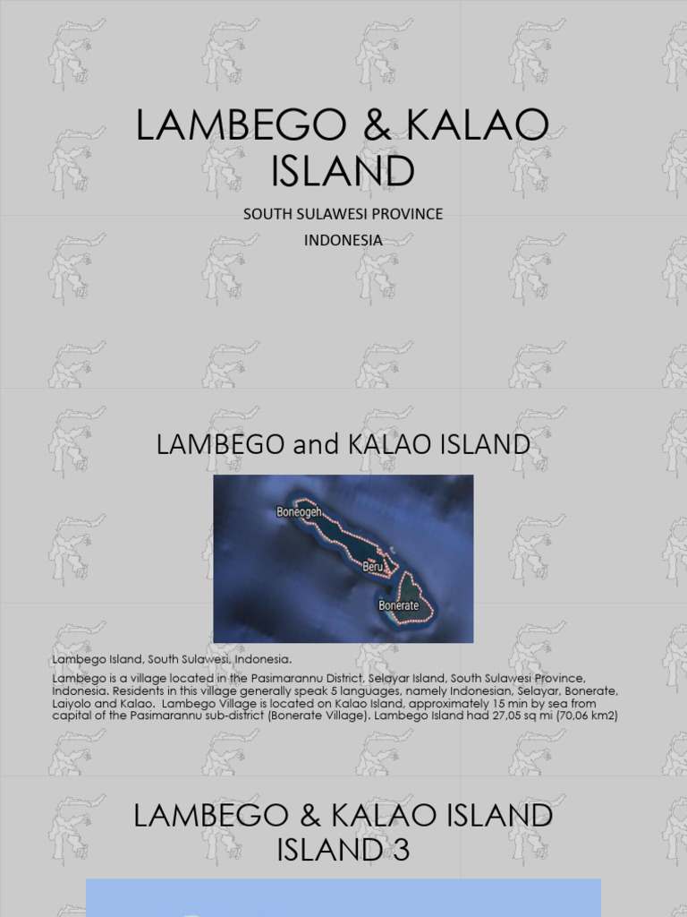 Lambego & Kalao Island - Number 3 | PDF | Snorkeling