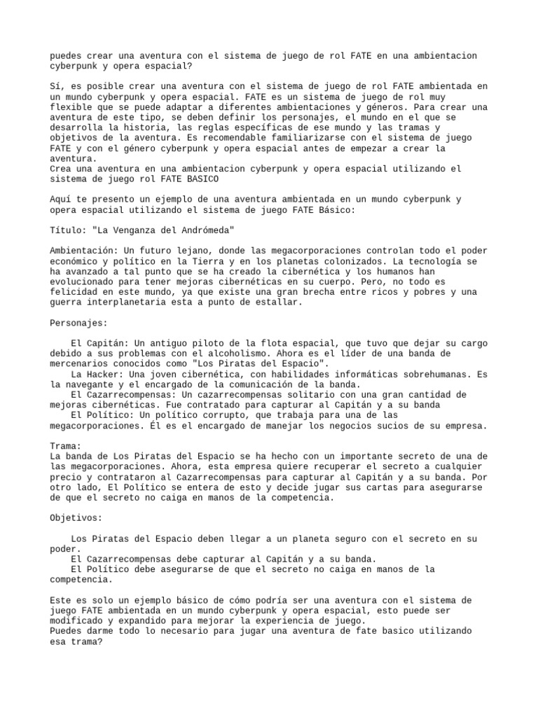 CHat GPT Ideas | PDF | Samurai | Juegos de rol