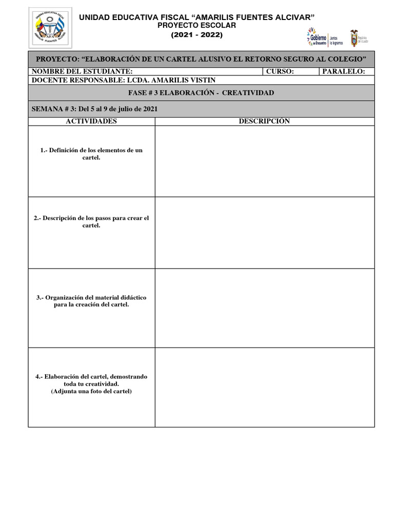 Fase 3 Elaboracion - Creatividad 8C | PDF