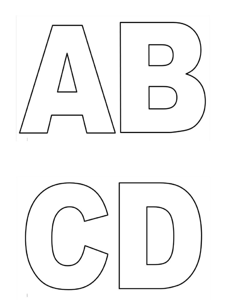 Molde Alfabeto Grande | PDF
