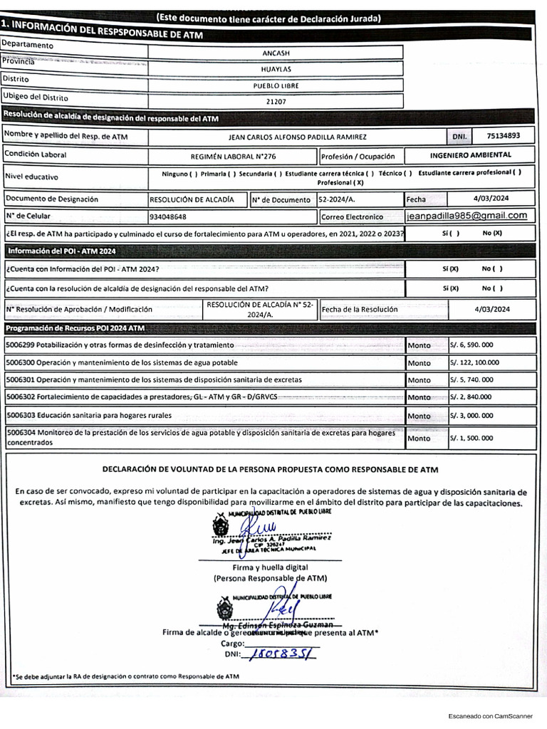 Fichas de Presentación | PDF