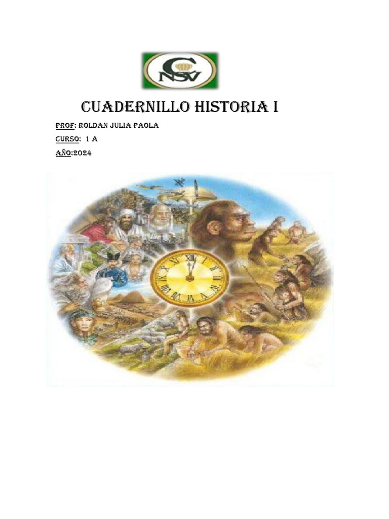 Cuadernillo 1 Año Hist. 2024 | PDF | Antiguo Egipto | Neolítico