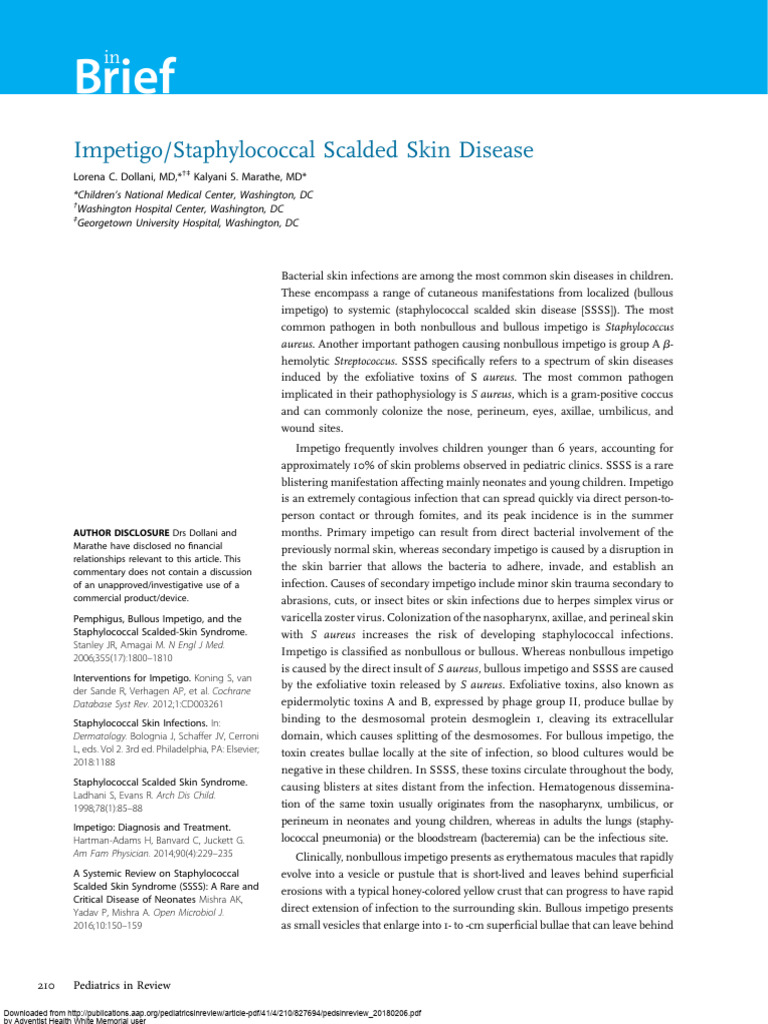 Impetigo | Download Free PDF | Methicillin Resistant Staphylococcus ...