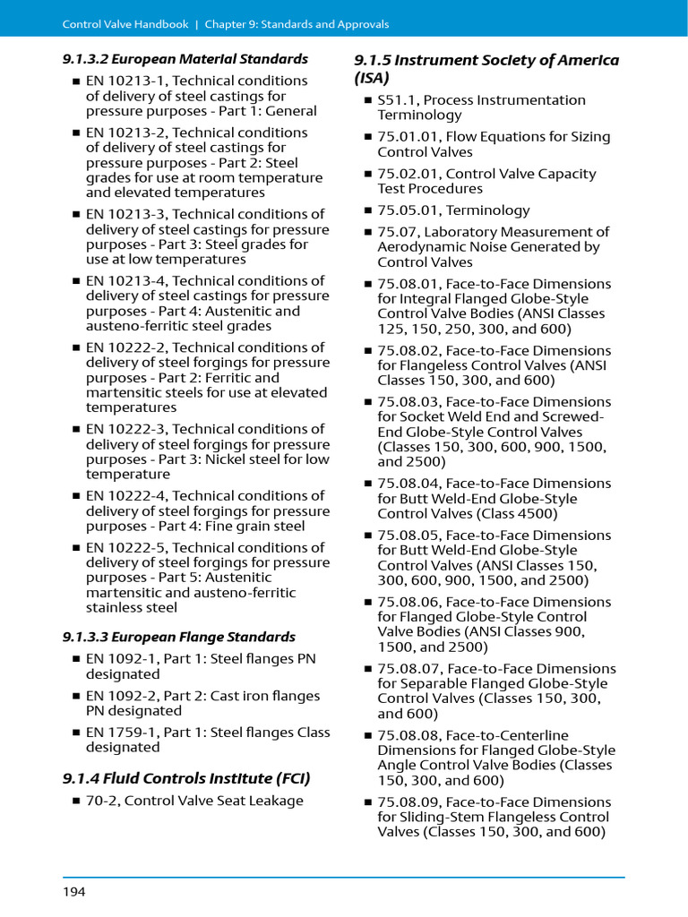 Control-Valve-Handbook-En-3661206 Page 194 | Download Free PDF | Steel | Valve