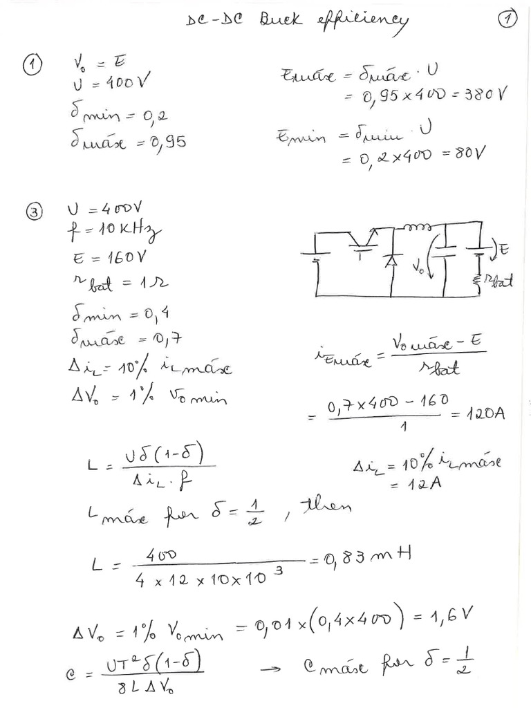 23 24 Exercises DC DC Buck Efficiency | PDF
