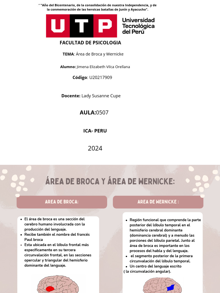 Area de Broca y Area de Wernicke (2) | PDF