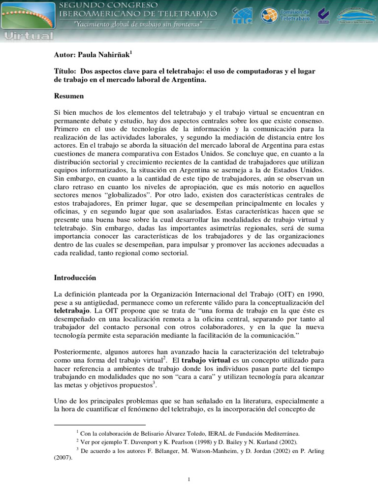 Nahirnak 1 | PDF | Tecnología de información y comunicaciones | Economias