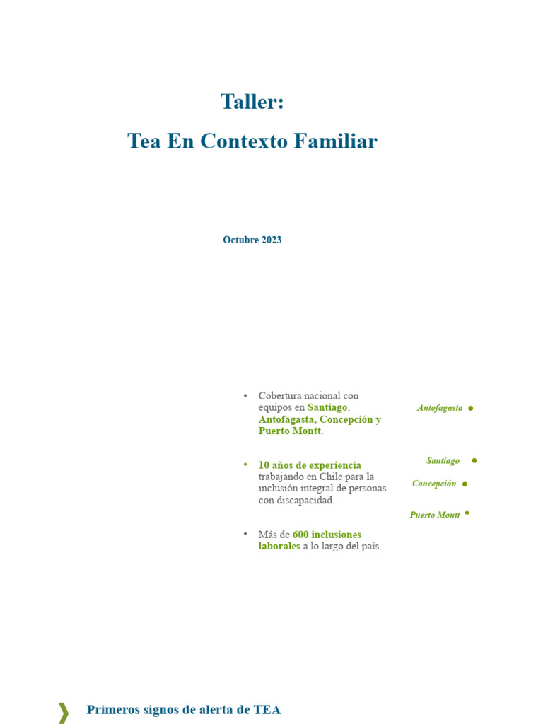 Guía sobre TEA y apoyo familiar | PDF | Espectro autista | Conceptos ...