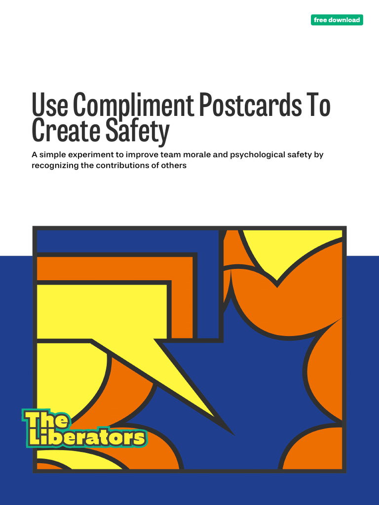 Experiment - Use Compliment Postcards To Create Safety | PDF | Scrum ...
