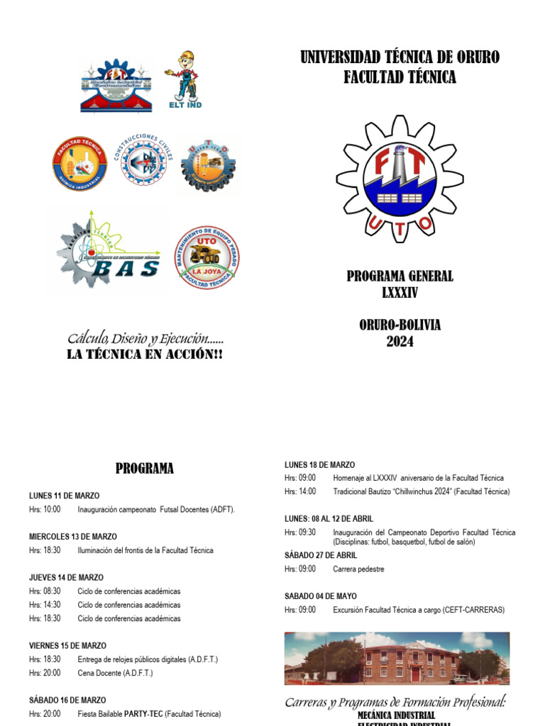 Programa General Actividades 2024 | PDF