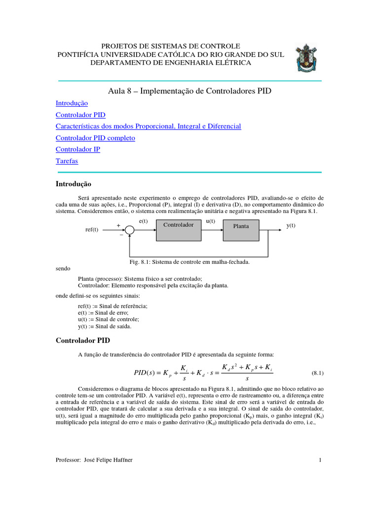 Controle PID para Engenheiros | PDF