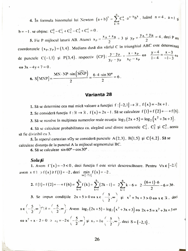 Mate Bac 2022 Editura Carminis | PDF