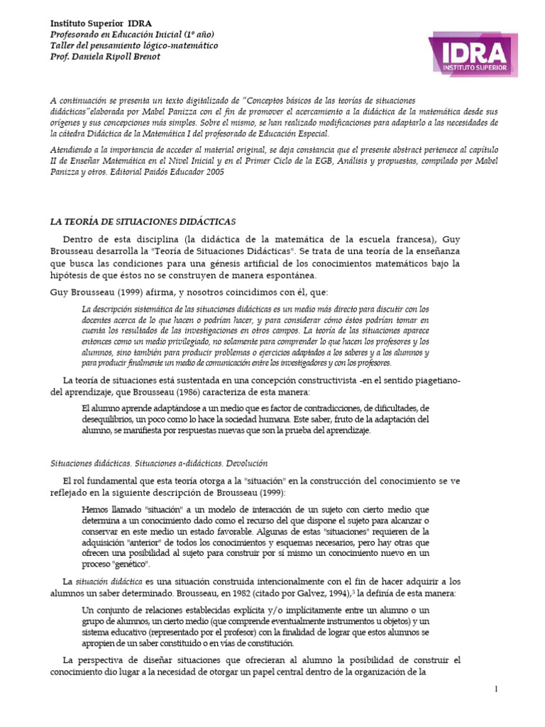 Conceptos bÃ¡sicos TSD | PDF | Maestros | Conocimiento