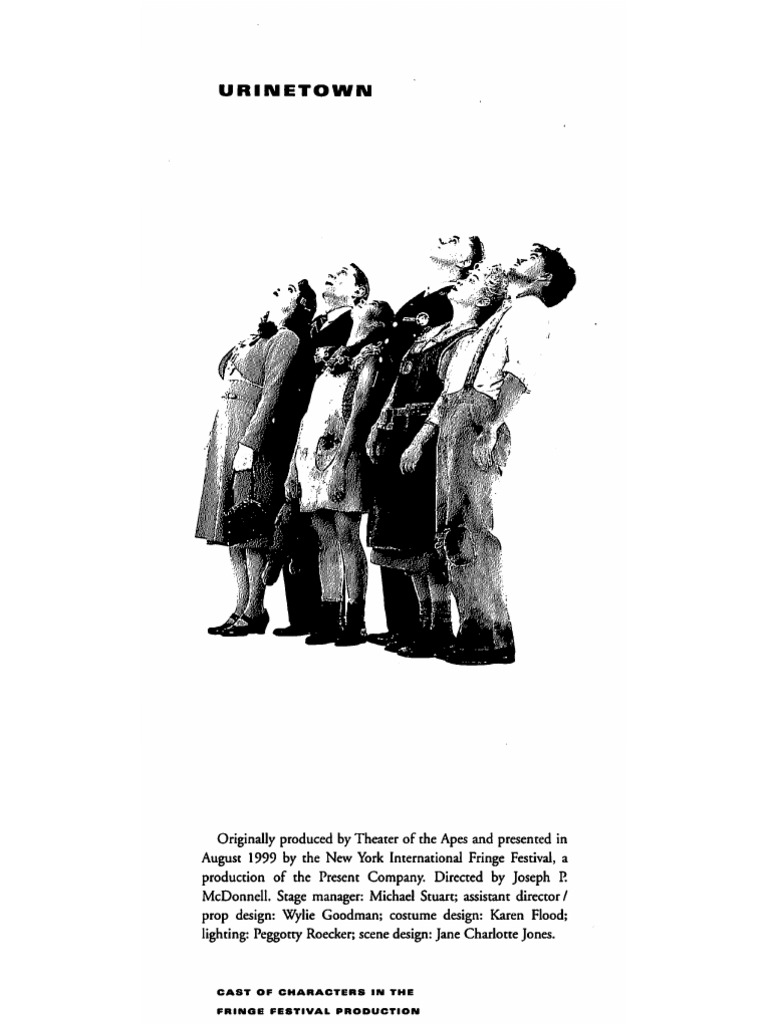 Urinetown Edited Script | PDF