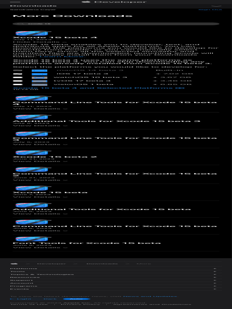 More - Downloads - Apple Developer | Download Free PDF | Xcode | Mobile ...