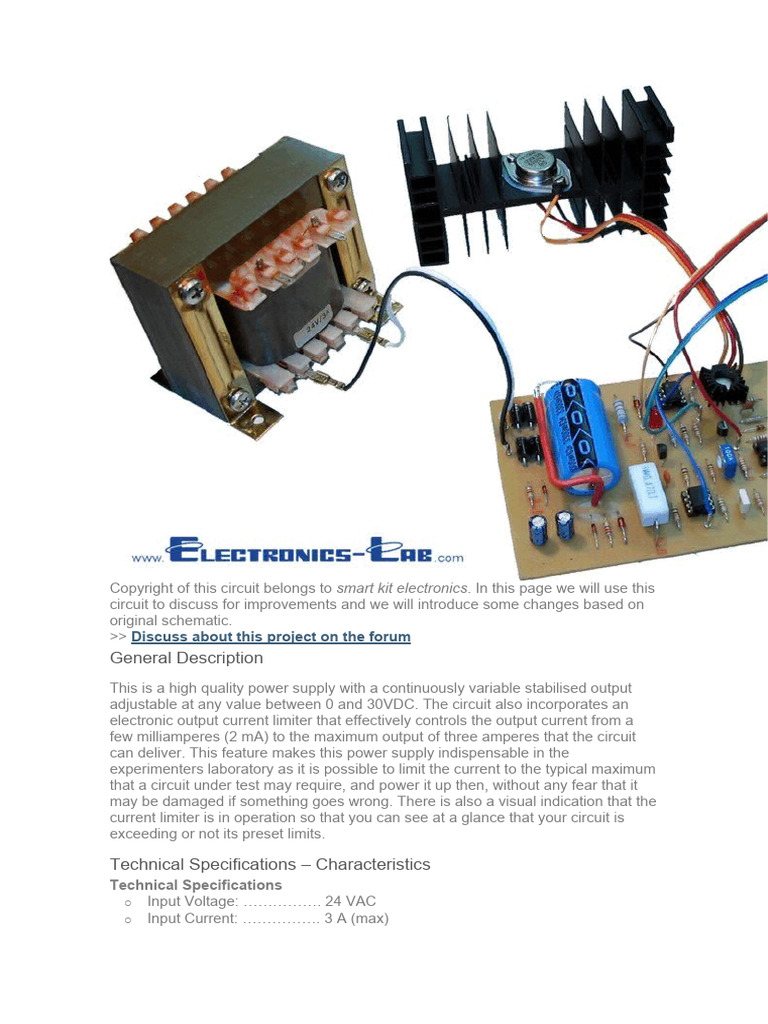 fonte regulavel | Download Free PDF | Soldering | Rectifier