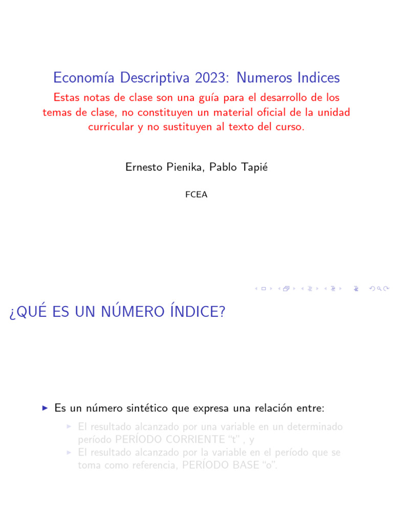 7. Números Índices y Precios Constantes | PDF | Variable (Matemáticas ...