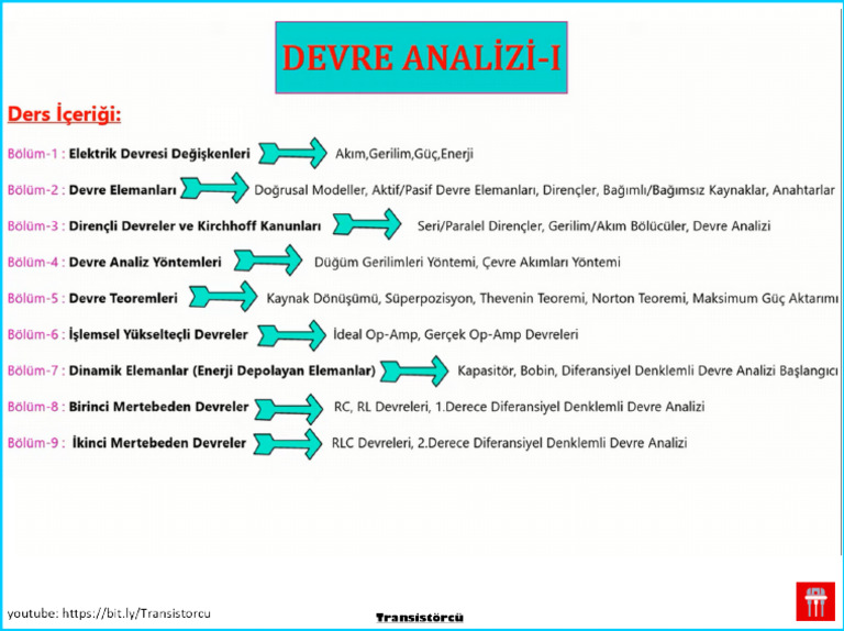 1-Devre Analizi-I (Giriş) | PDF