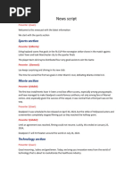 Student News Broadcast Script Sample | PDF | Afghanistan | Taliban