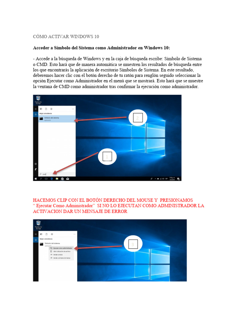 Cómo Activar Windows 10 | PDF