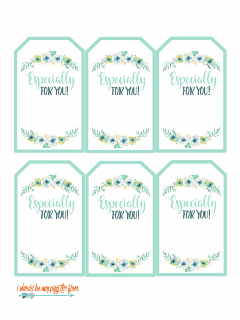 Mint Gift Tags | PDF