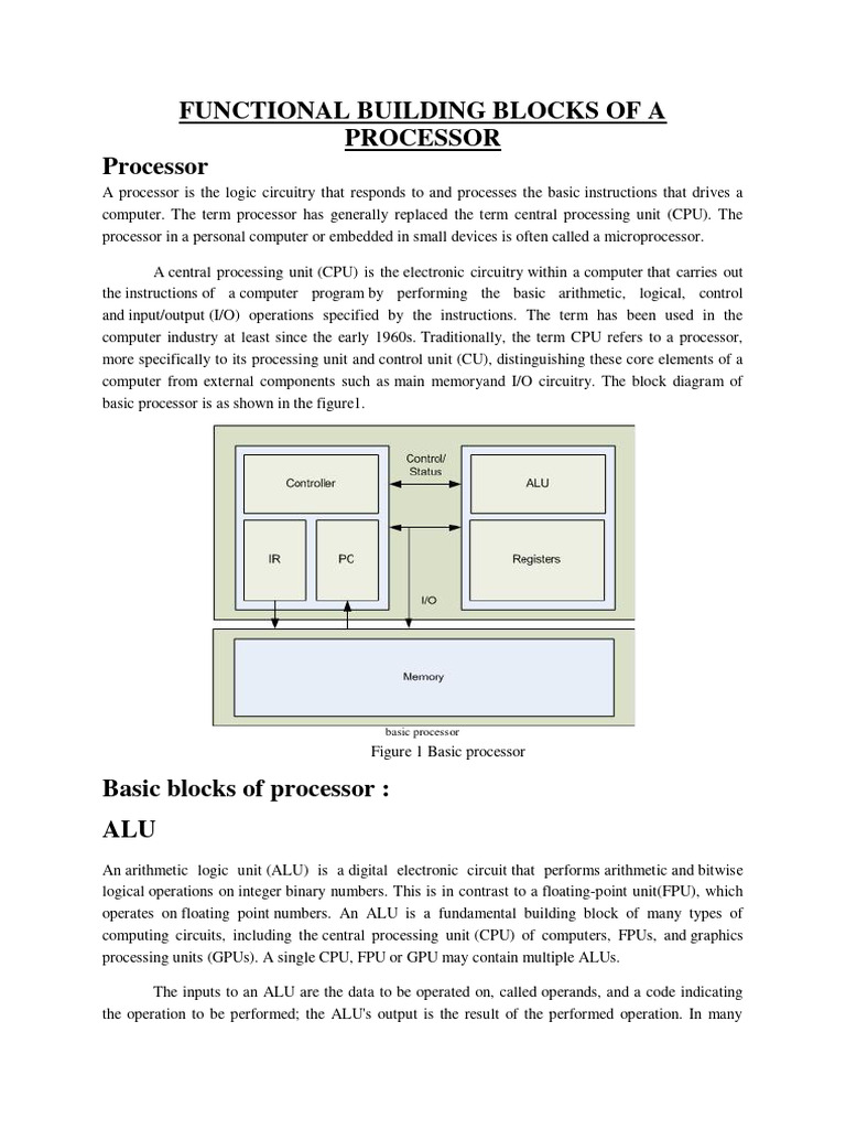 Unit1Fmpmc CSD | PDF | Central Processing Unit | Computer Hardware