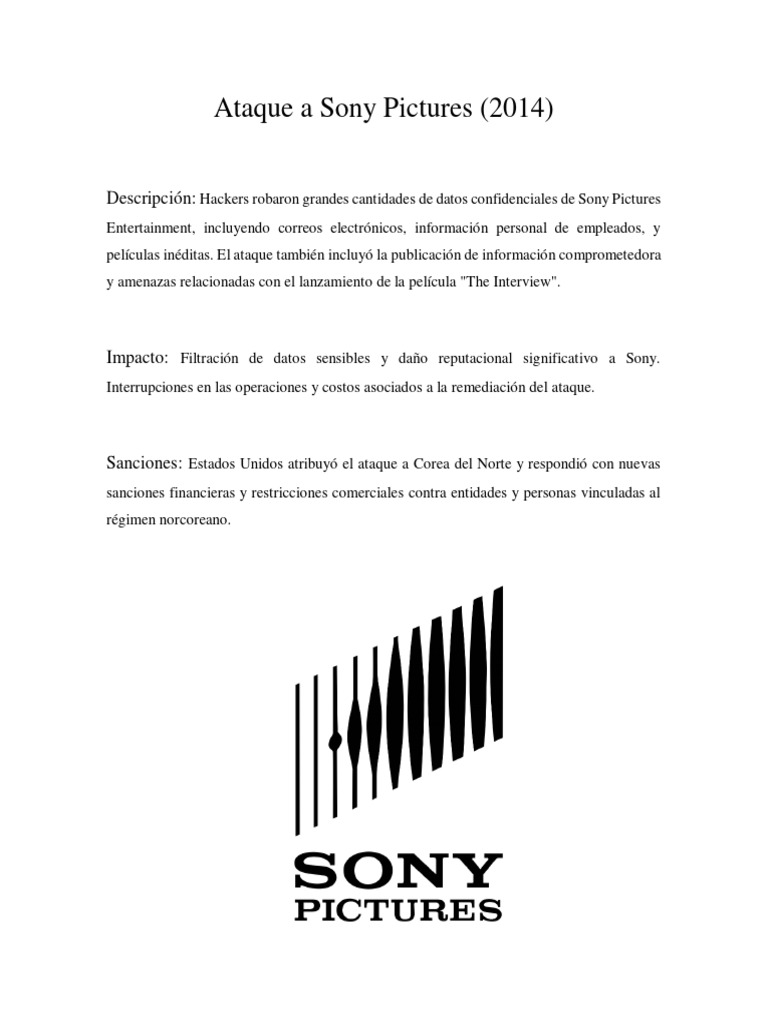 Ataque A Sony Pictures | PDF | Wells Fargo | Yahoo!