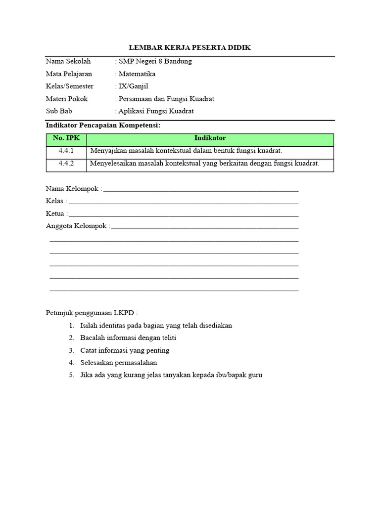 LKPD Farda Lu'Luah | PDF