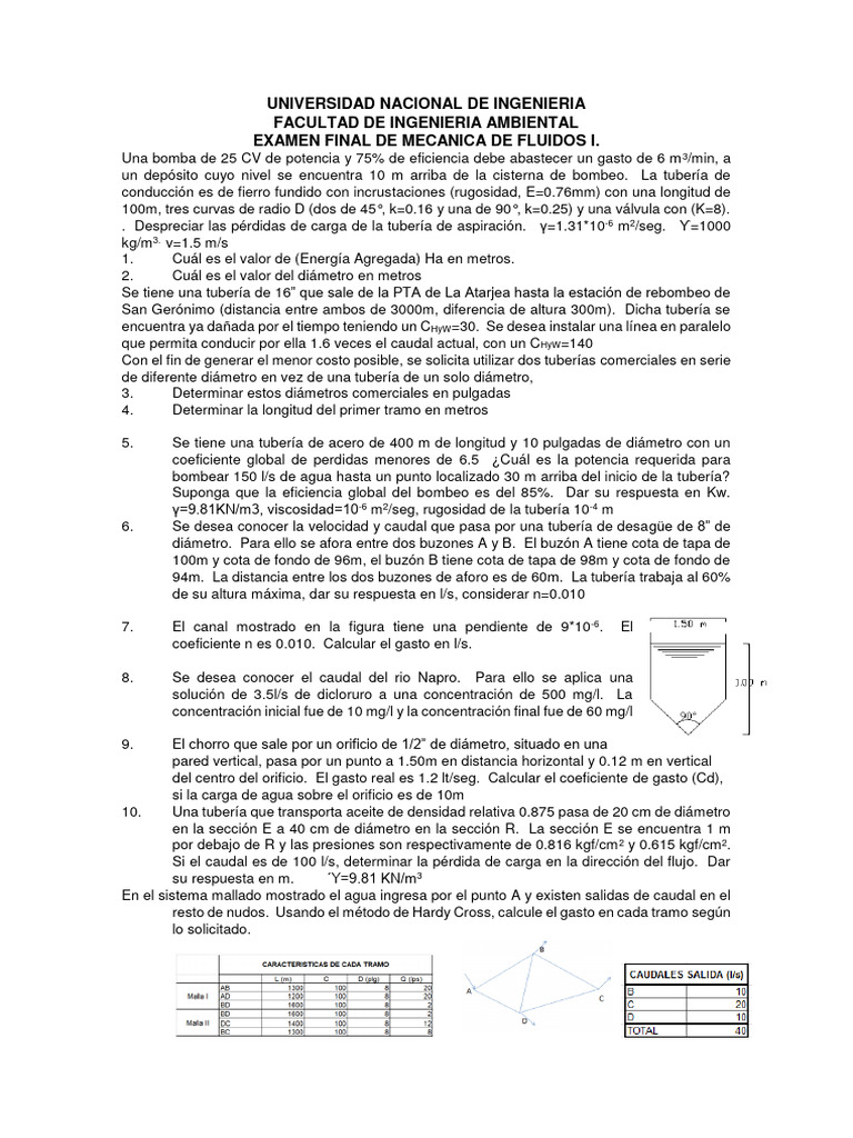 Planchas Final | Descargar gratis PDF | Bomba | Descarga (hidrología)