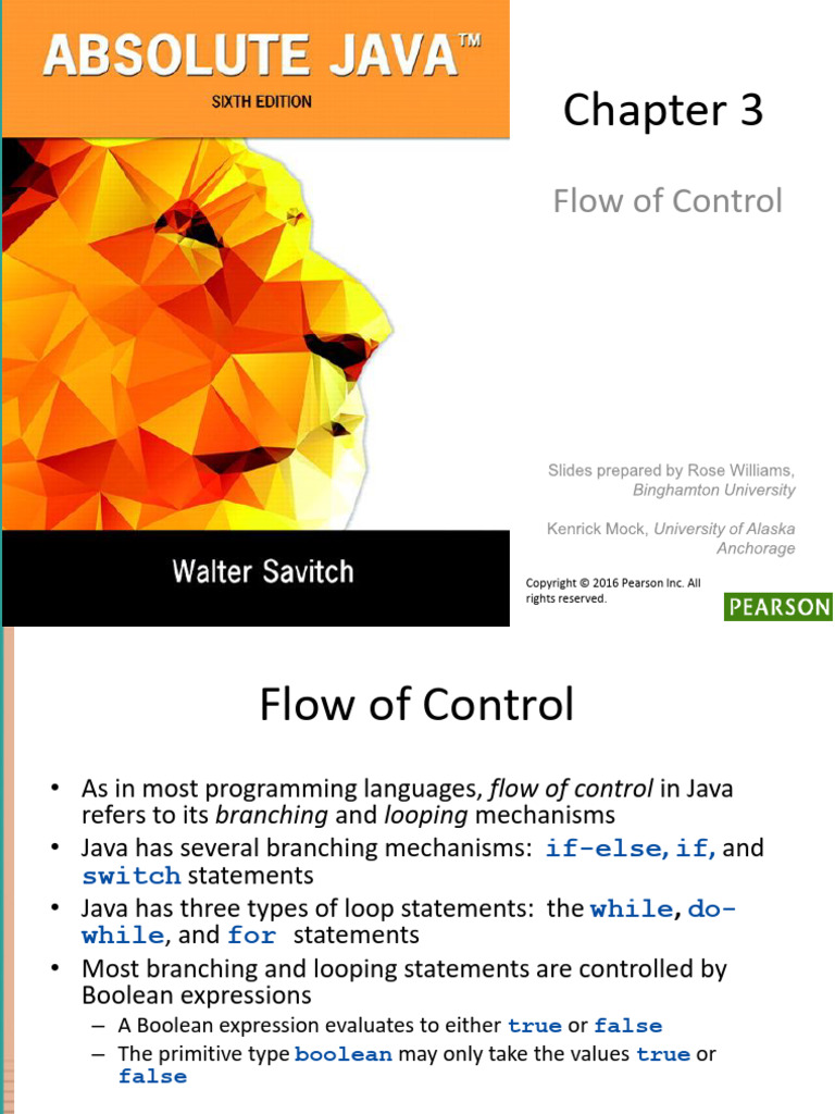 Chap 3 Java 6 Th Pdf Control Flow Boolean Data Type