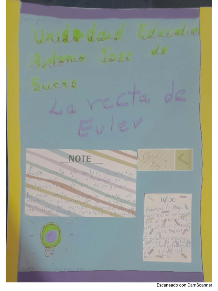 Recuperación de Regla de Euler José Andrango 9no B | PDF