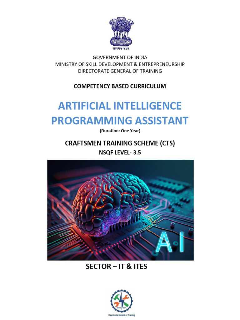 AI Programming Asst. - CTS1.0 - NSQF-3.5 (1) .PDF | PDF | Microsoft ...