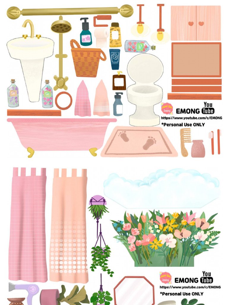 EMONG's Bathroom Paper Doll House | PDF