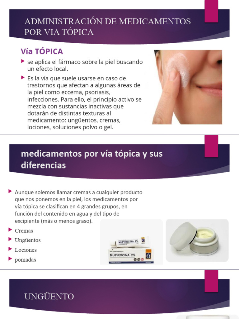 Exposición Via Tópica | PDF | Medicamentos con receta | Piel