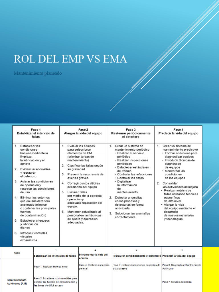Rol Del Emp Vs Ema | PDF | Planificación | Pensamiento sistémico