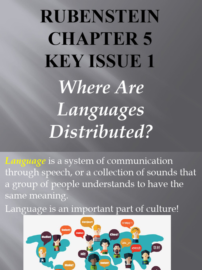 Chapter 5 Key Issue 1 | PDF | Languages Of Asia | Languages