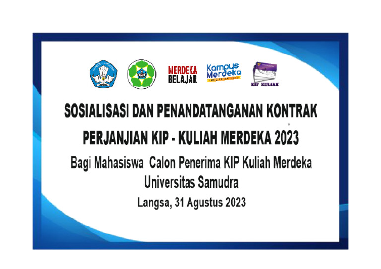 Desain Sosialisasi KIP 2023 | PDF