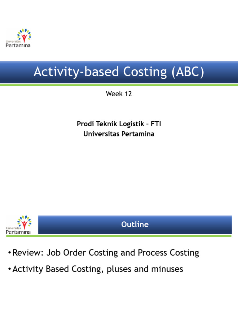 W12 - Abc | PDF | Management Accounting | Economies