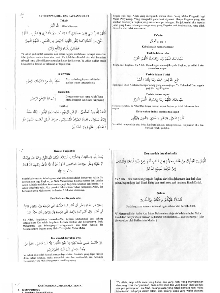 Tuntunan Shalat Dari HPT Muhammadiyah | PDF