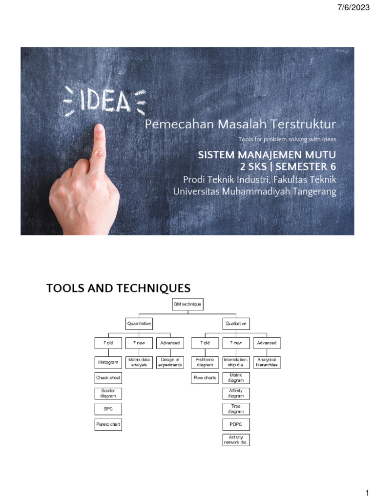 Materi 6 - SMM Tools For Problem Solving With Ideas Share | PDF | Seni | Komputer