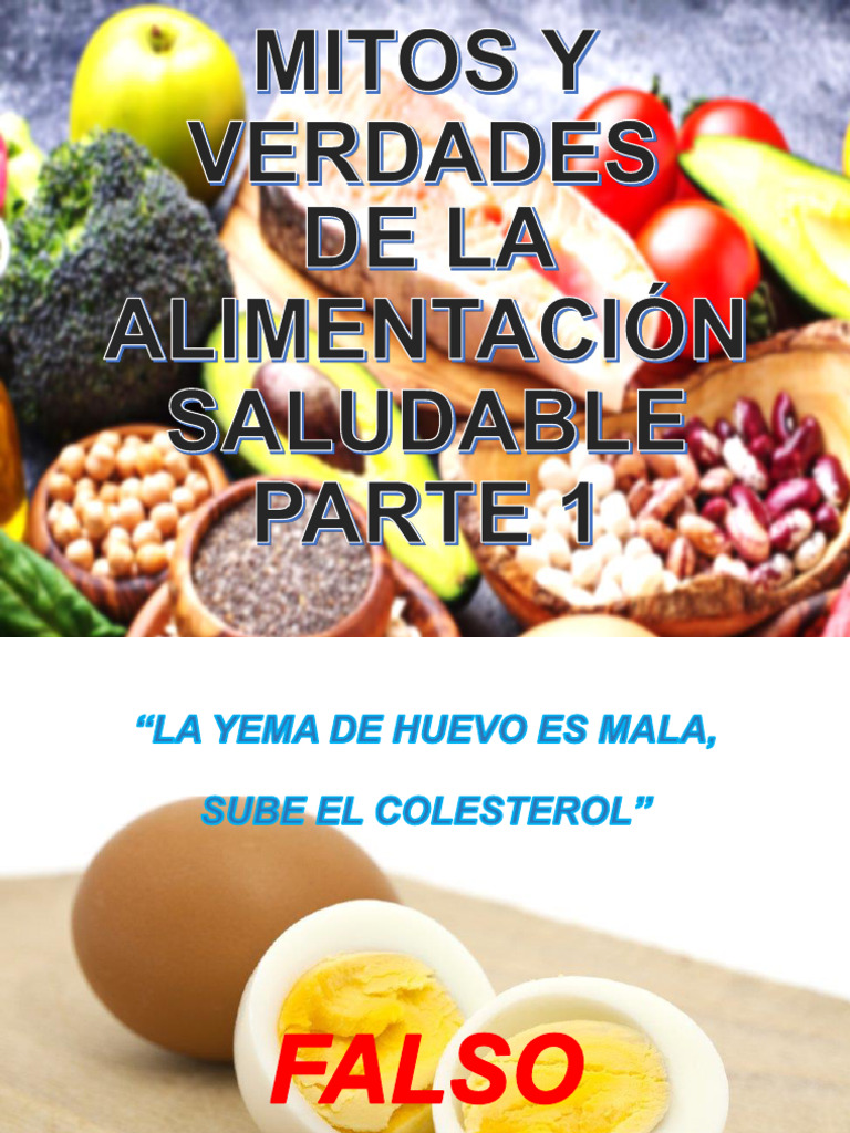 Mitos Y Verdades 1 Pdf Alimentos Dieta