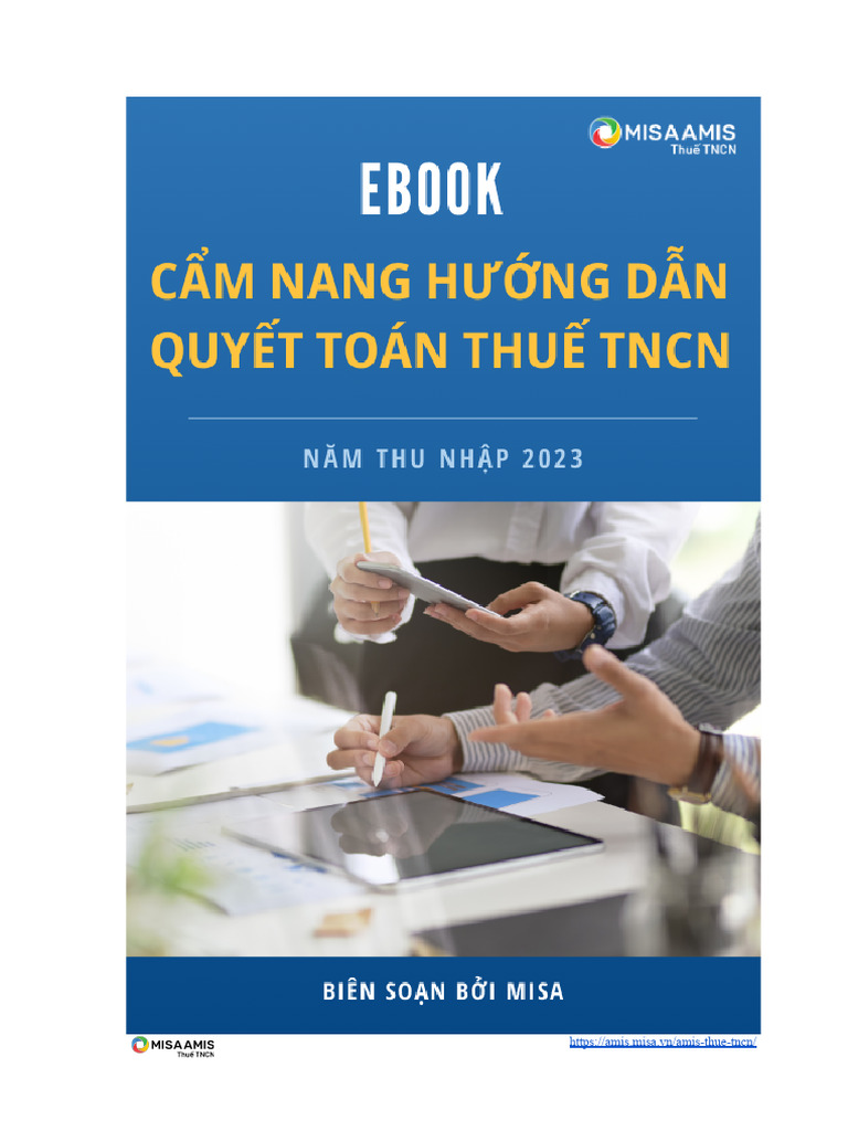 Ebook MISA - Cẩm Nang Hướng Dẫn Quyết Toán Thuế TNCN | PDF
