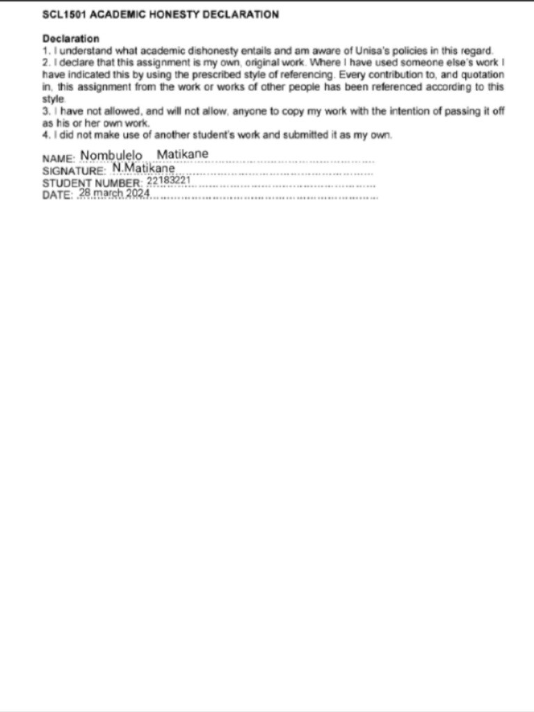 Declaration Form | PDF