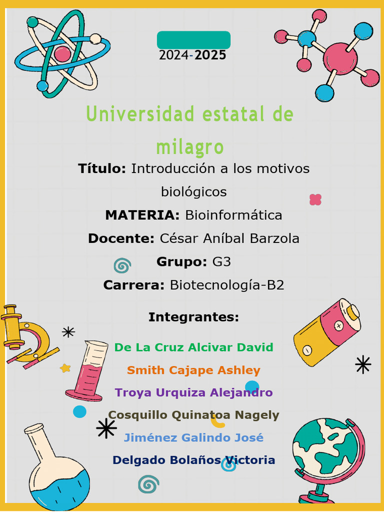 Bioinformatica Grupo 3 | PDF | Bioinformática | Adn