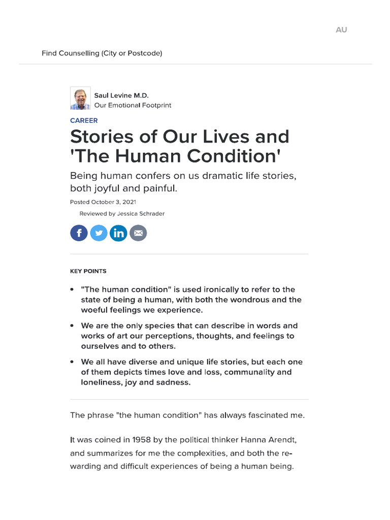 The Human Condition | PDF