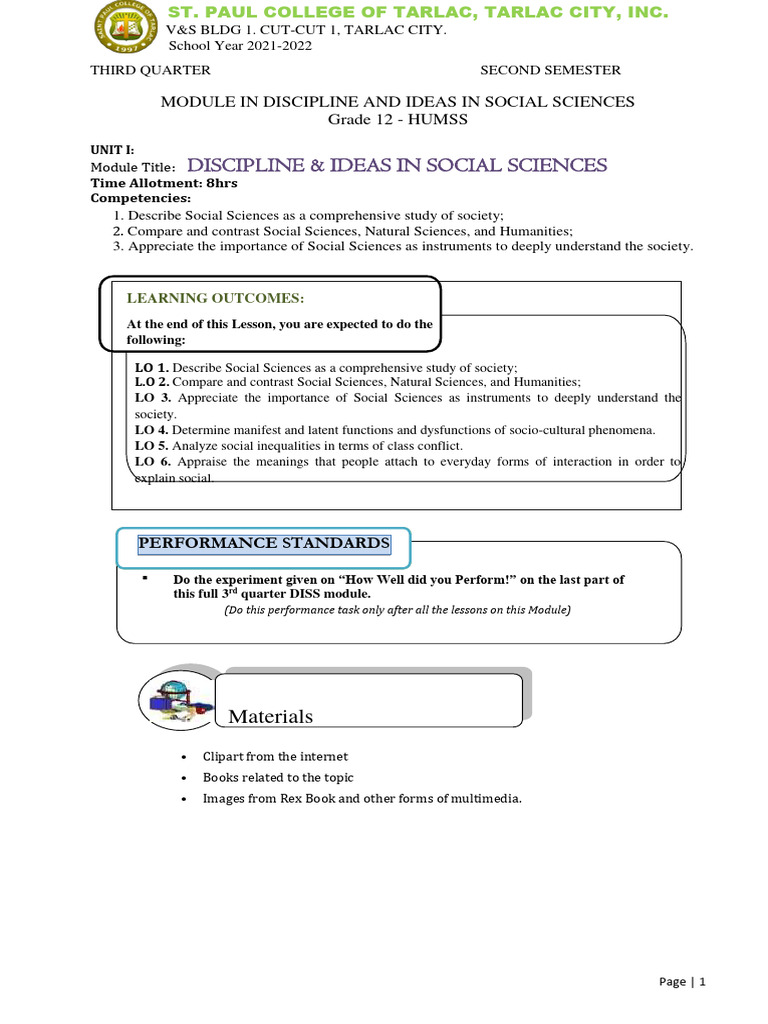 3Q Discipline and Ideas in Social Sciences 1 | PDF | Social Sciences | Science