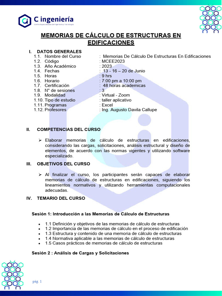 Memoria de Calculo de Estructuras | PDF | Ingeniería estructural ...