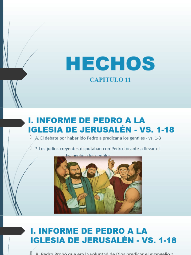 Hechos Capitulo 11 | PDF | Religión y espiritualidad